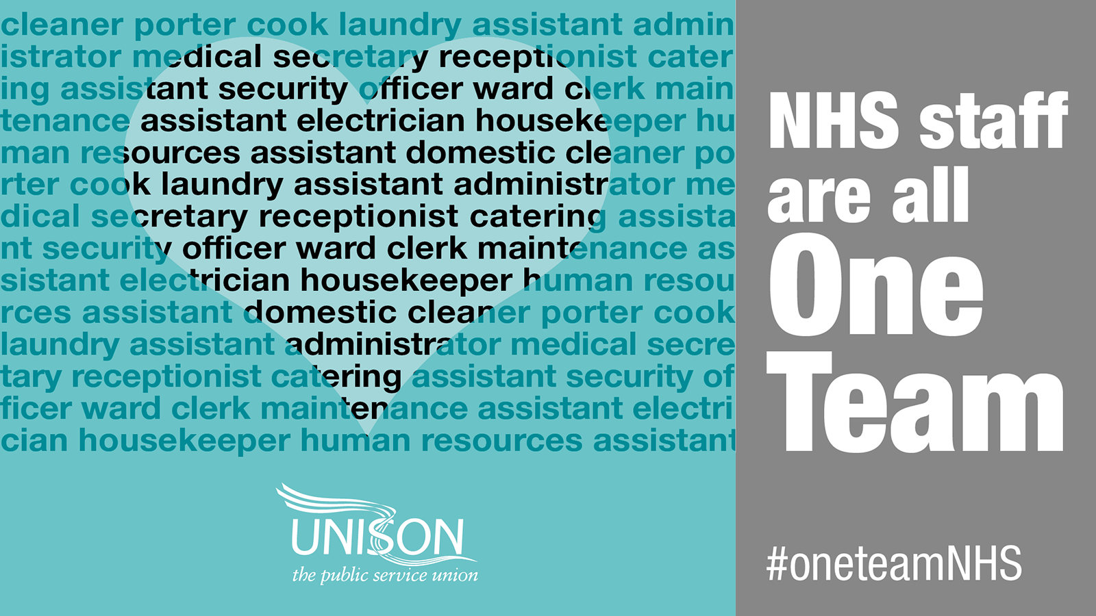 It takes a whole team to run the NHS | Article, News | News | UNISON ...